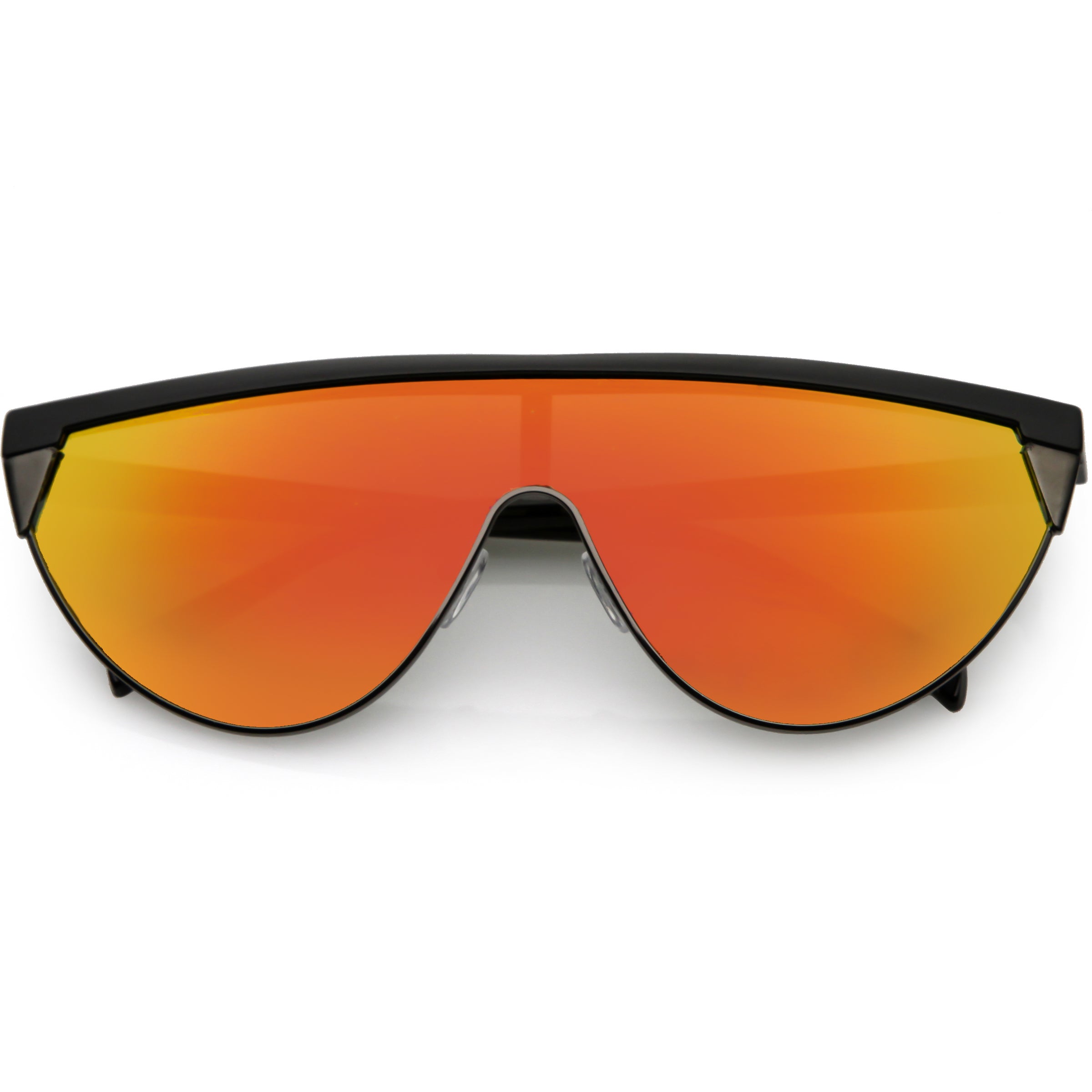 Retro Futuristic Flat Top Mono Shield Blade Sunglasses C953 – spare ...