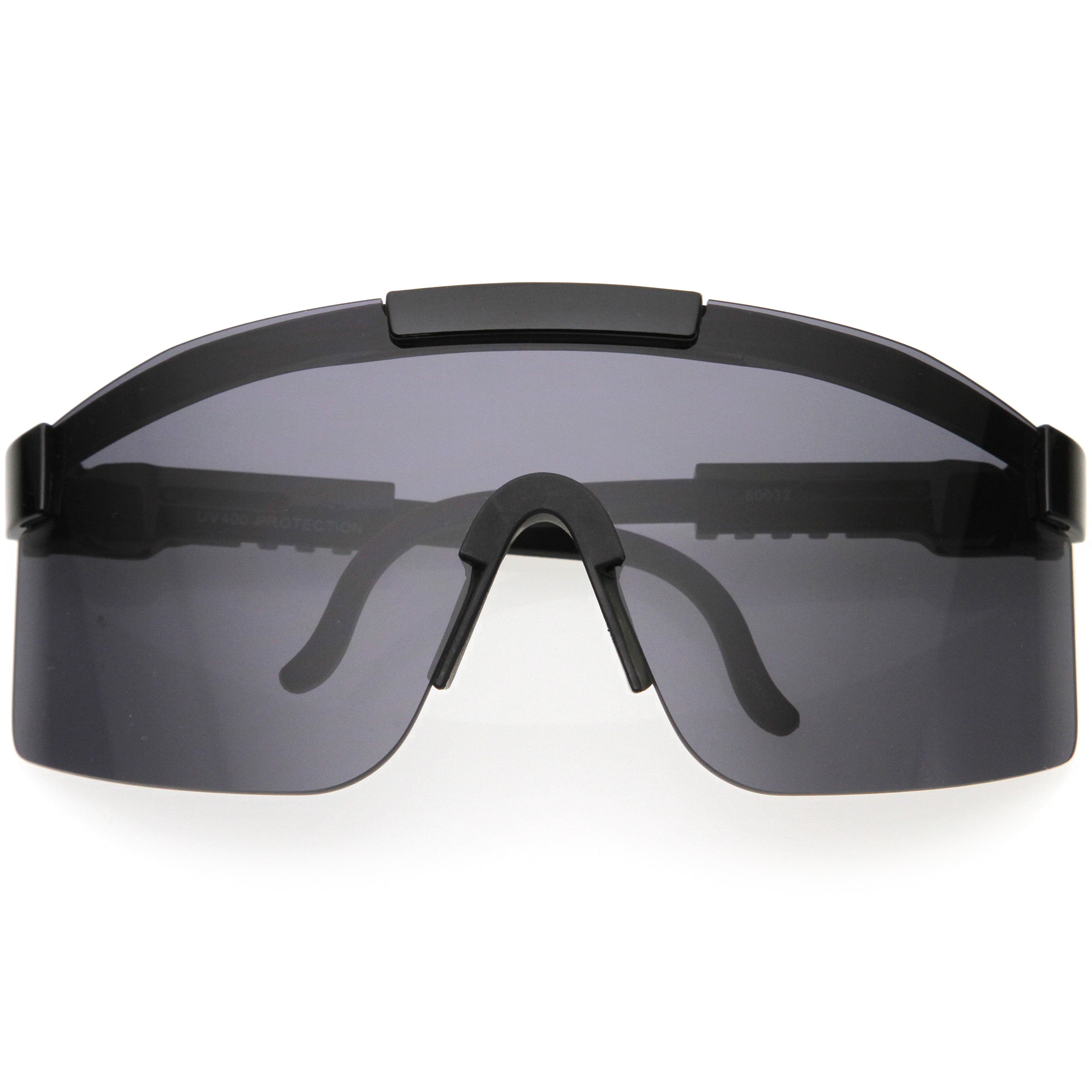 Adjustable Futuristic Side Panel Cyberpunk Monoblock Shield Sunglasses ...